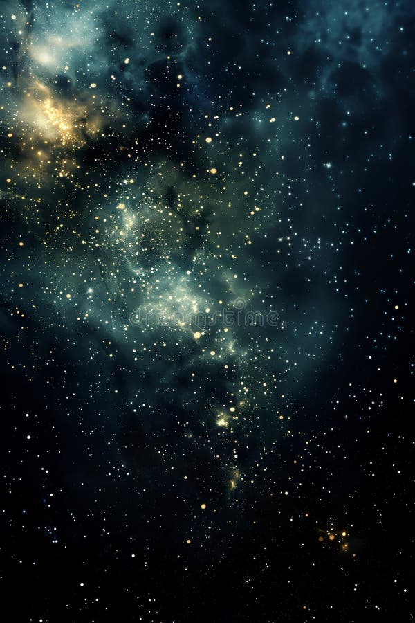 A Starry Night in Space, Abstract Si Fi Background. Stock Photo - Image ...