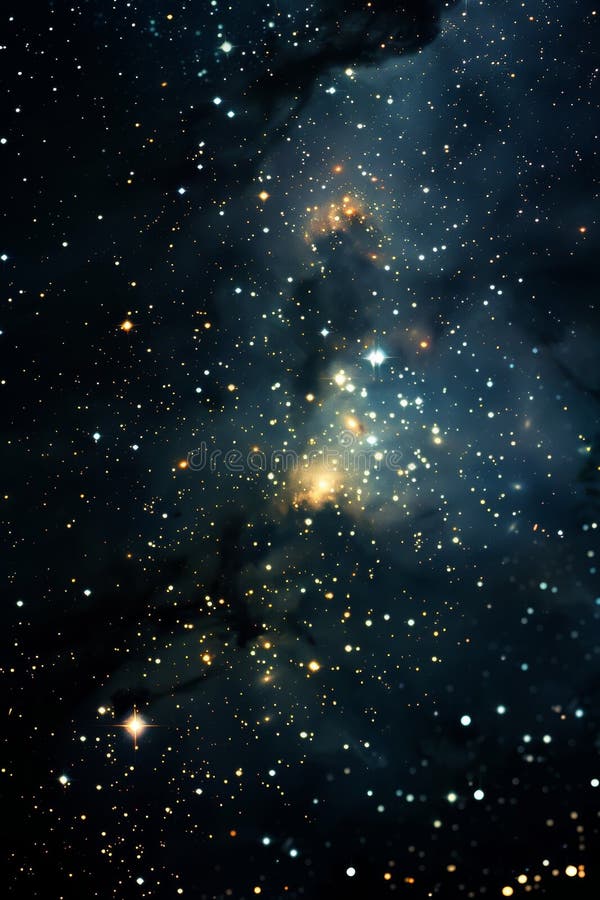 A Starry Night in Space, Abstract Si Fi Background. Stock Image - Image ...