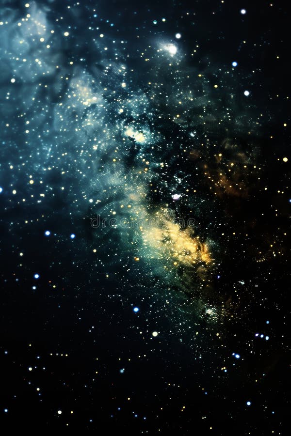 A Starry Night in Space, Abstract Si Fi Background. Stock Photo - Image ...