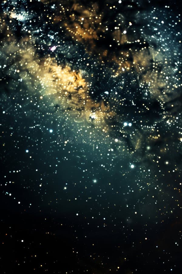 A Starry Night in Space, Abstract Si Fi Background. Stock Image - Image ...