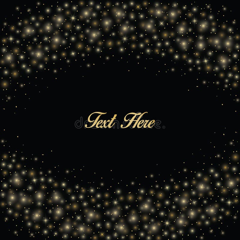 Starry Night Text Copy Space. Vector Illustration Decorative Design ...