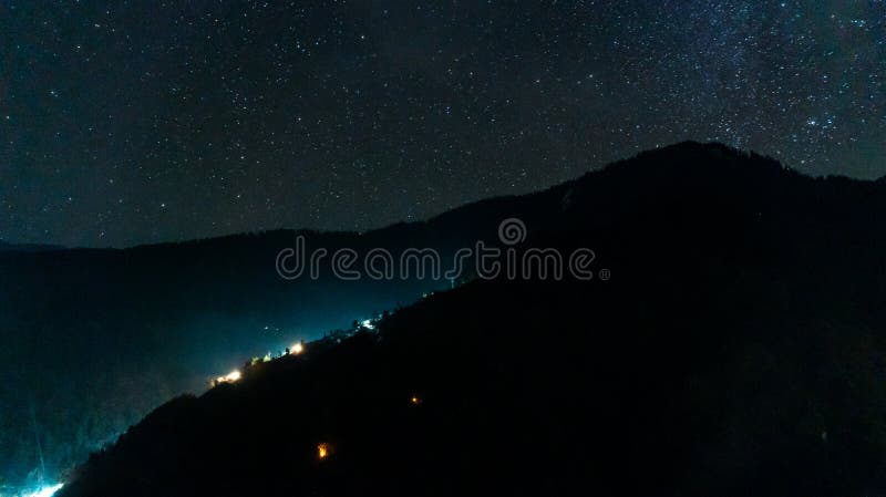 Starry Night Time Lapse and Fire in Forest Stock Video - Video of stars ...