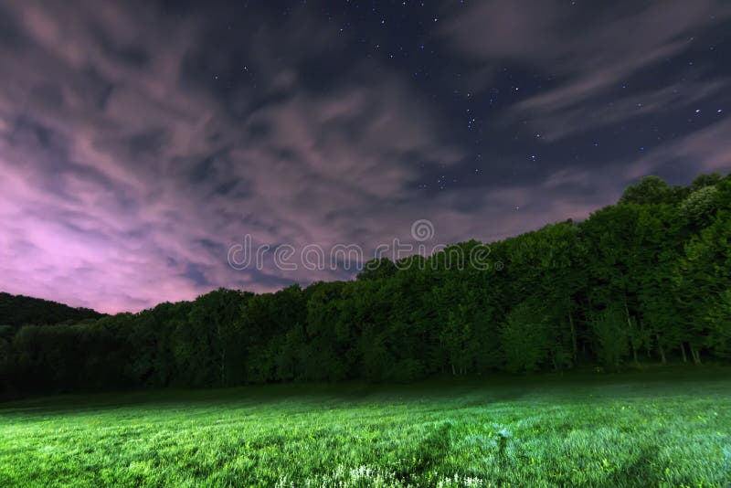 Starry Sky with Many Stars at Night Stock Photo - Image of galaxy ...