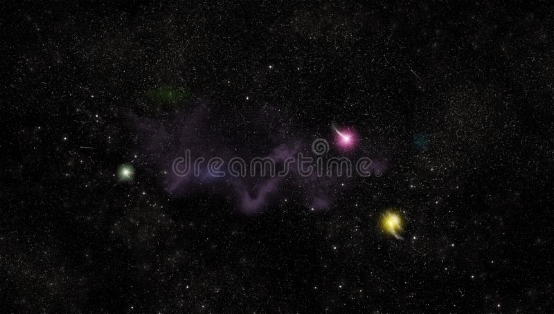 Starry Outer Space Background Texture . Star Filled Night Sky ...