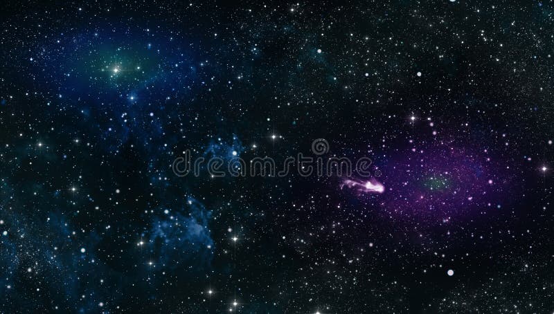 Starry Outer Space Background Texture . Blue Dark Night Sky with Many ...