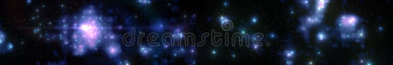 Panorama Starry Landscape. Panorama of the Universe Stock Image - Image ...