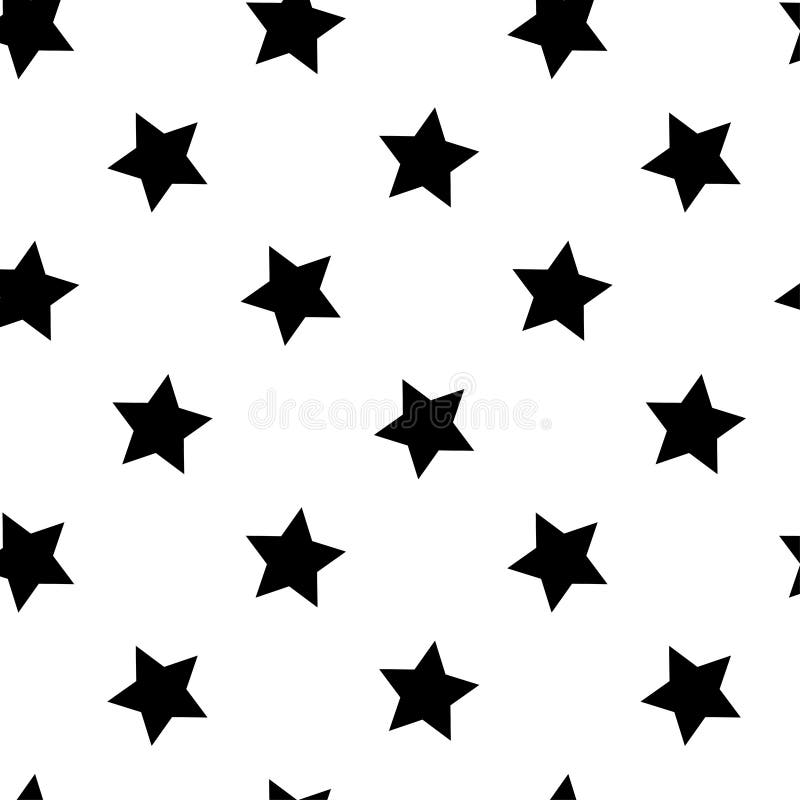 Starry Repeatable, Seamless Star Pattern, Star Background Stock Vector ...