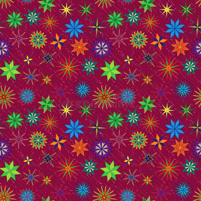 Starry seamless pattern stock vector. Illustration of backdrop - 103493503