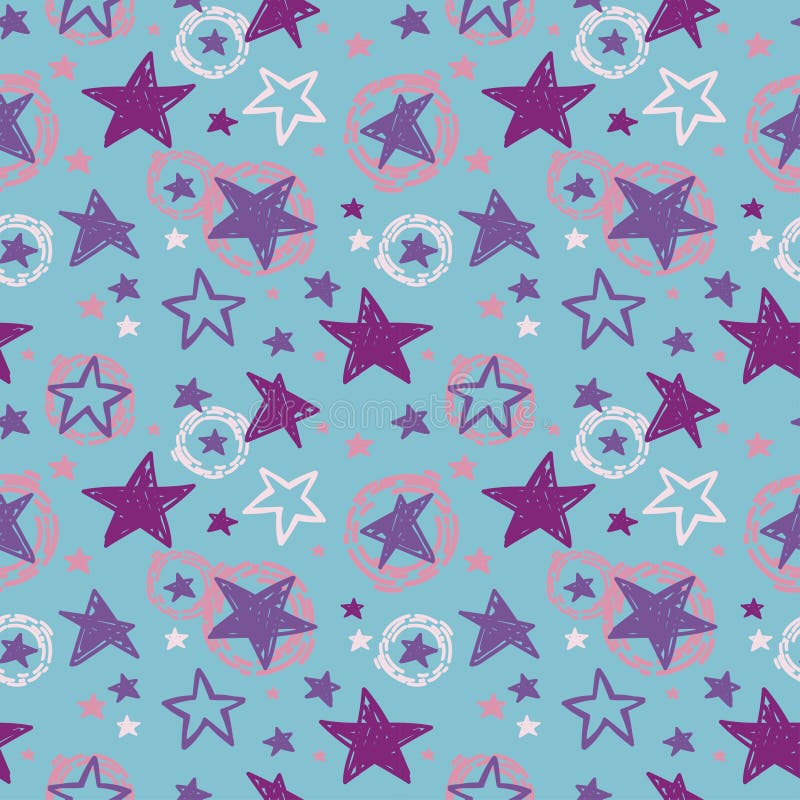 Starry seamless pattern stock vector. Illustration of bohemian - 89380365