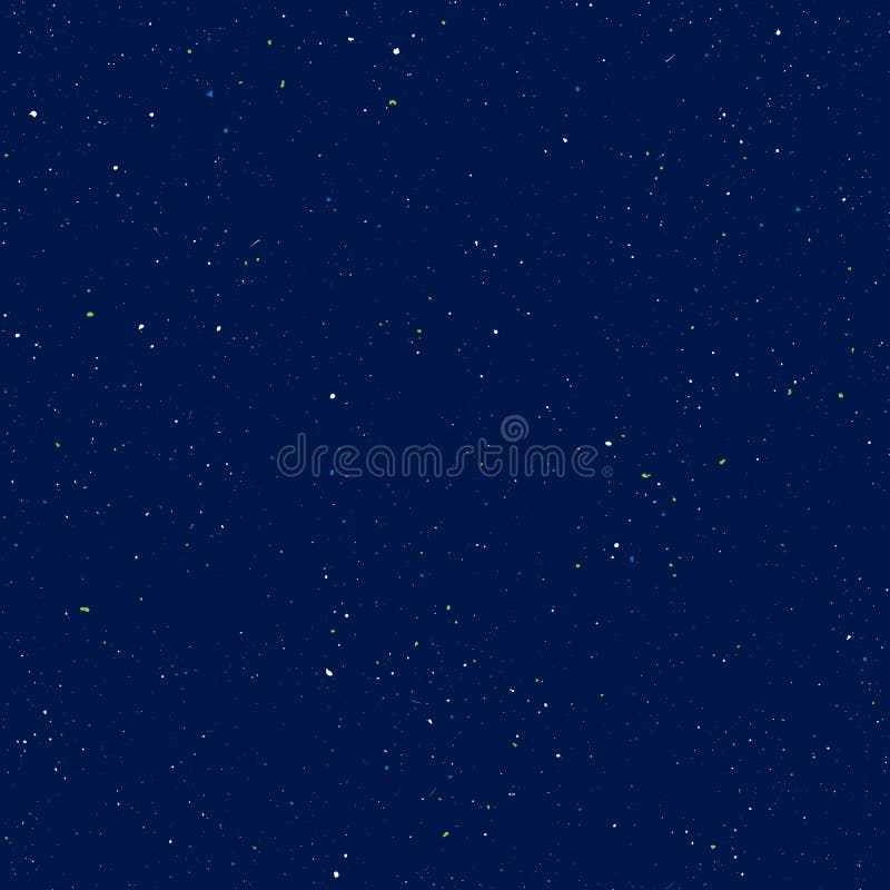 Starry Seamless Pattern, Splashed Hand Draw Universe and Galaxy ...