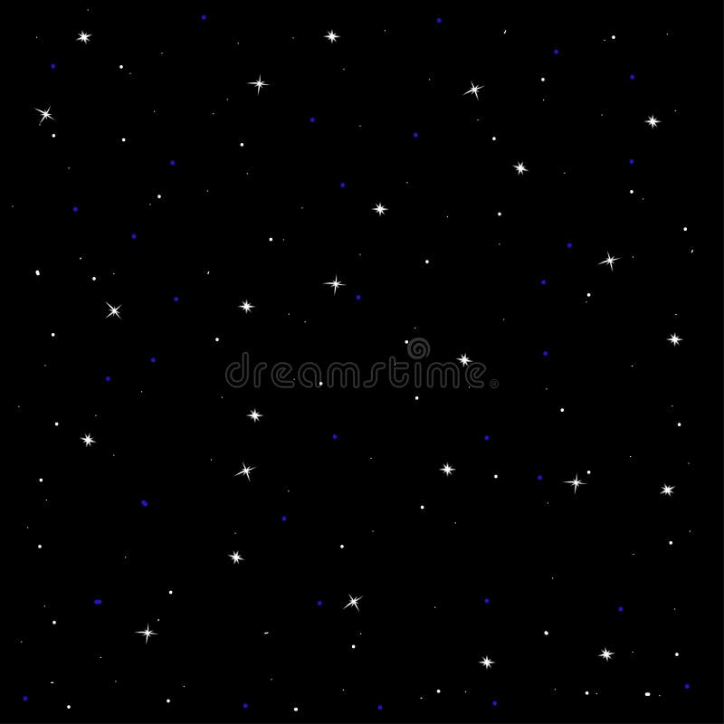 Starry Sky Background. Flat Vector. Starry Sky Background. Flat Vector ...