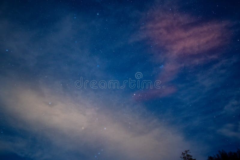 Starry Sky and Bright Stars Stock Photo - Image of astrology, astronomy ...