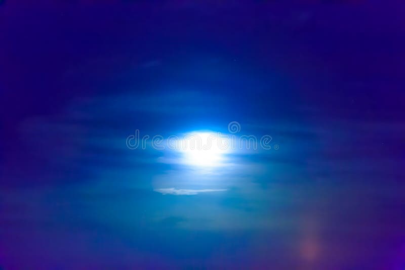 The Starry Sky at Dawn. Yellow Rays of the Sun Stock Image - Image of ...