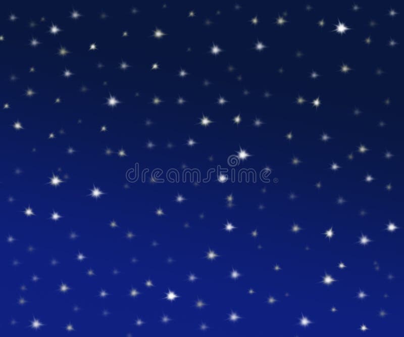 Starry Sky Gradient Dark Blue Background Stock Illustration ...
