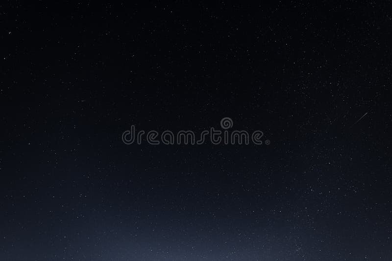 A Starry Sky with Many Stars and a Flying Meteor Stock Image - Image of ...