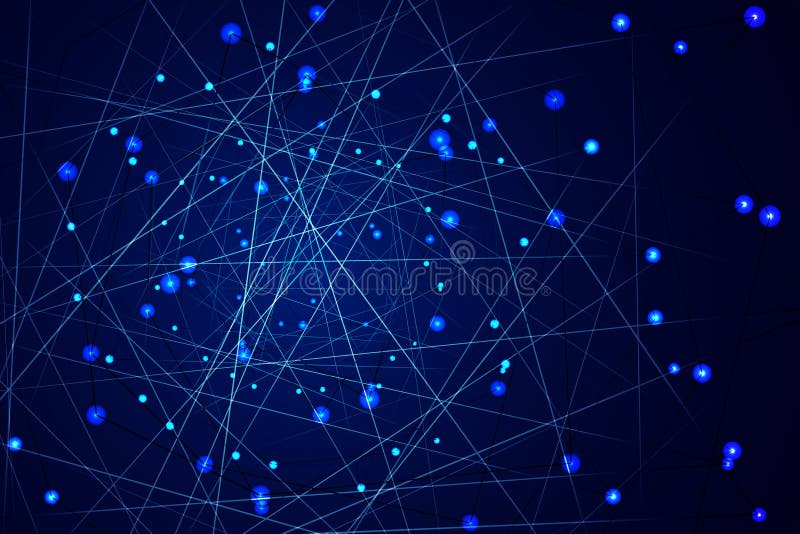 Starry Sky Map, Random Schematic Bright Stars Stock Illustration ...