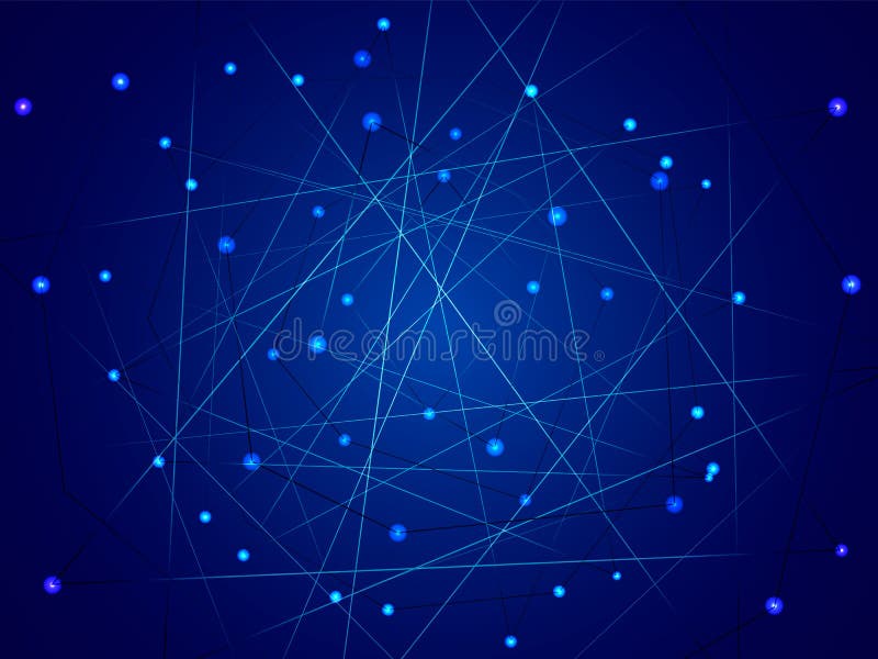 Starry Sky Map, Random Schematic Bright Stars Stock Vector ...