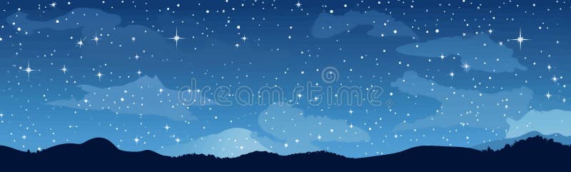 Starry Sky with Milky Way Vector Simple 3d Smooth Isolated Illustration ...
