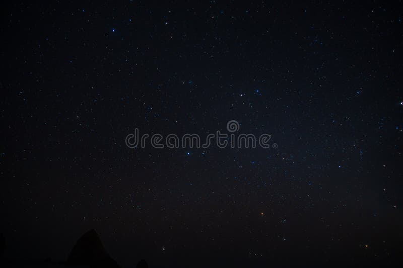 Starry Sky, Planets and Stars, Landscape at Sunset of the Pacific Ocean ...