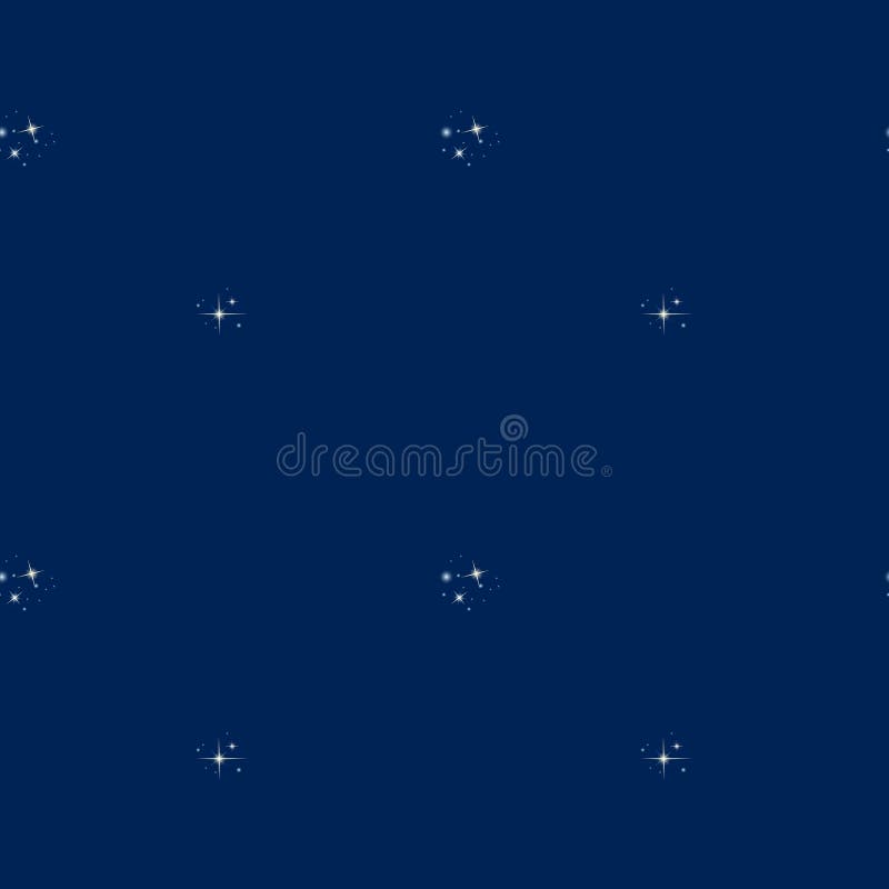 Starry Sky Seamless Pattern Stock Vector - Illustration of glitter ...