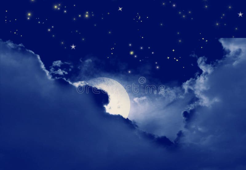 Starry,starry night stock illustration. Illustration of night - 260845