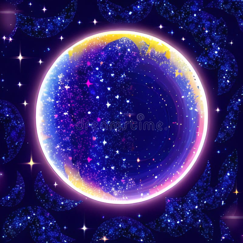Starry Universe Background Earth Planet Universe Space Object Stock ...