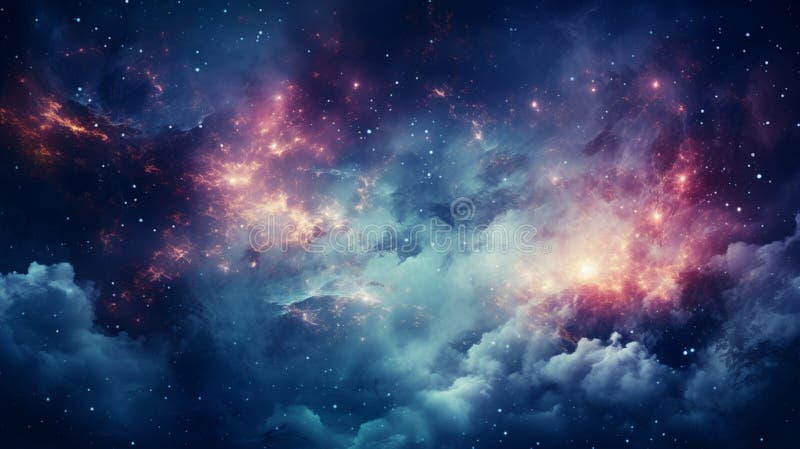 Starry Universe Background Earth Planet Universe Space Object Stock ...