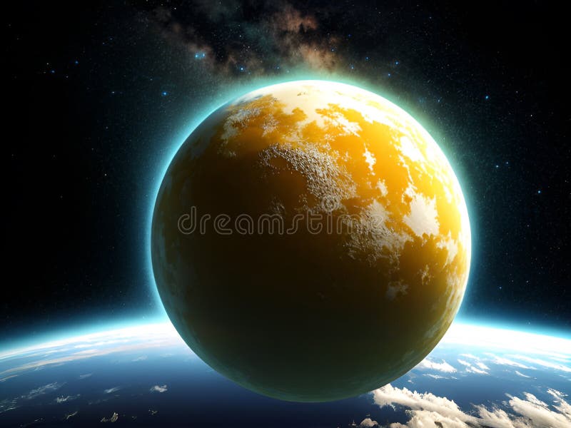 Starry Universe Background Earth Planet Universe Space Object Stock ...