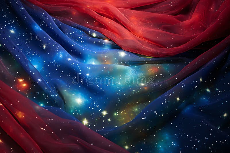 Starry Veil Fantasy Sky Night Gazing Stock Illustration - Illustration ...