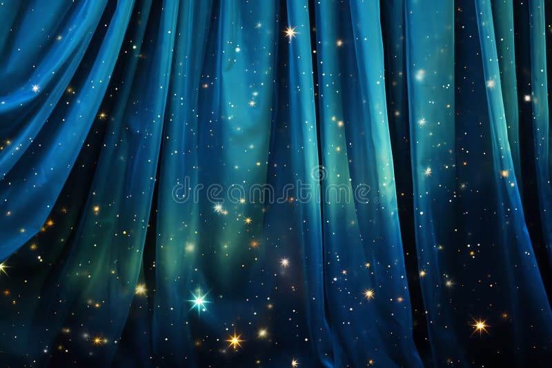 Starry Veil Fantasy Sky Night Gazing Stock Illustration - Illustration ...