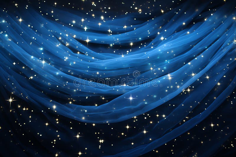 Starry Veil Fantasy Sky Night Gazing Stock Illustration - Illustration ...