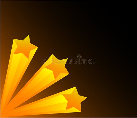 Stars 3d stock vector. Illustration of movie, card, black - 2137299