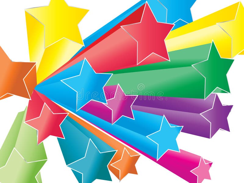 Rainbow stars stock vector. Illustration of artist, background - 11143251