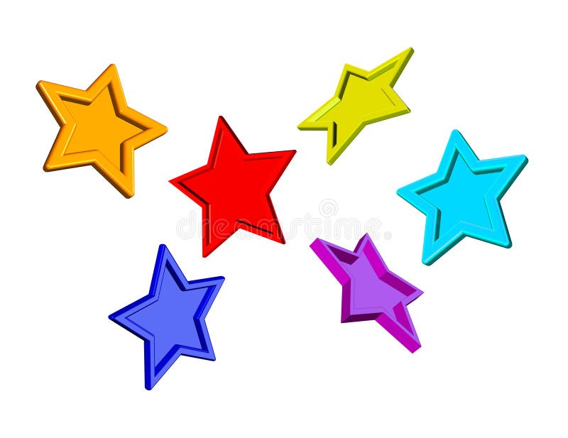 Stars stock illustration. Illustration of star, rendering - 6508401