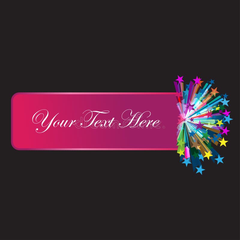 Stars Abstract Banner stock vector. Illustration of sticker - 26466798