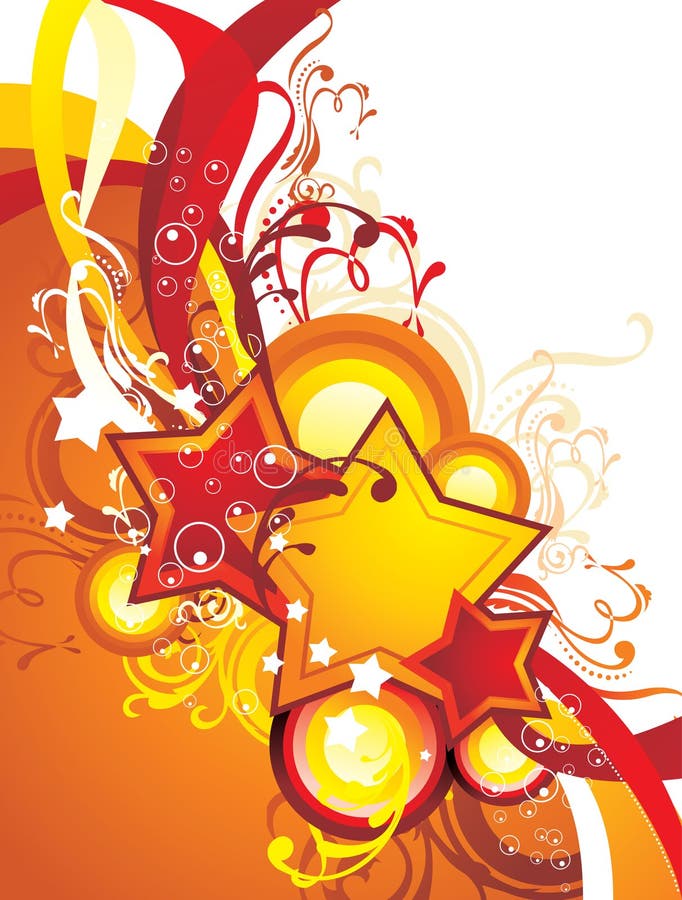Stars Abstract Illustration Stock Vector - Illustration of design ...
