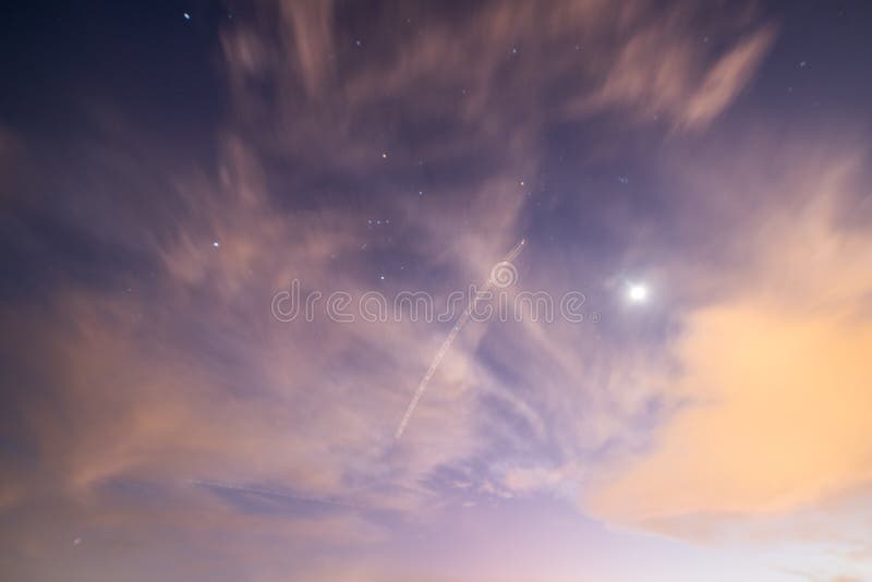 Stars Appearing through Daylight Sky Stock Image - Image of music ...