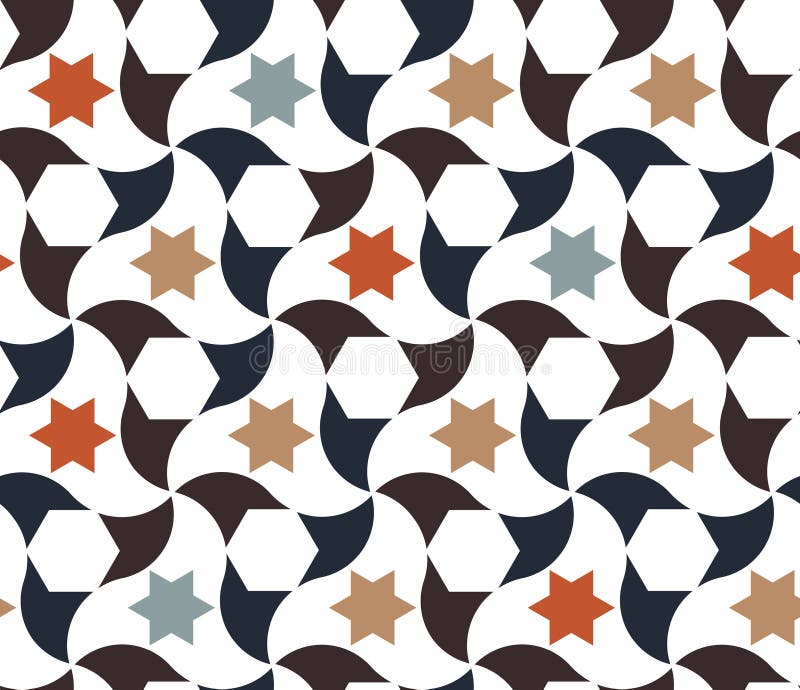 Stars Arabic Pattern. Geometric Arabic Vector Stars Background Pattern ...