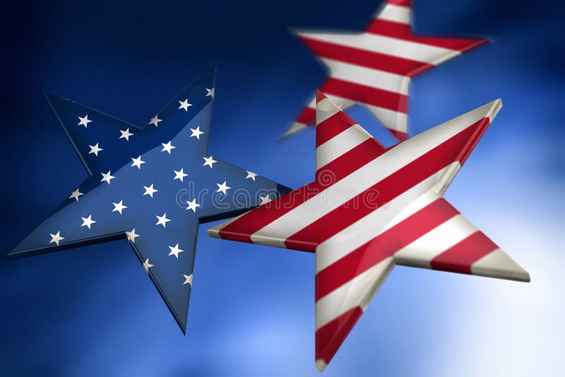 Stars as American flag stock illustration. Illustration of american ...