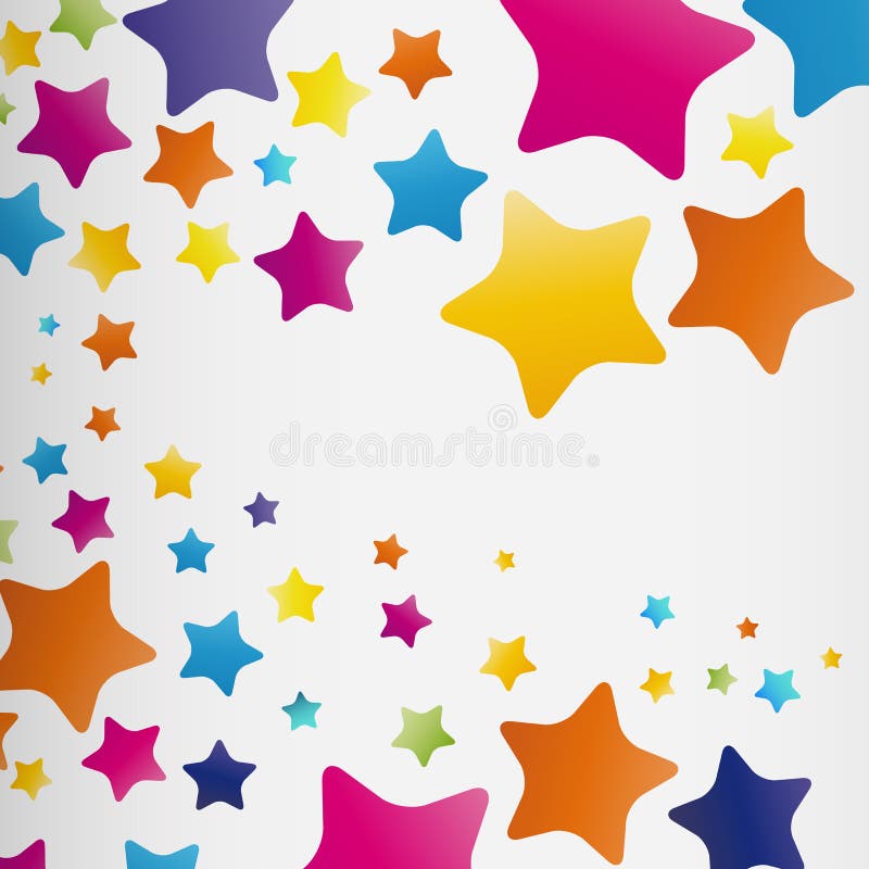 Stars Background, Abstract Vector Design Pattern, Colorful Elements on ...