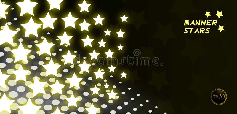Stars banner stock vector. Illustration of decoration - 22936237
