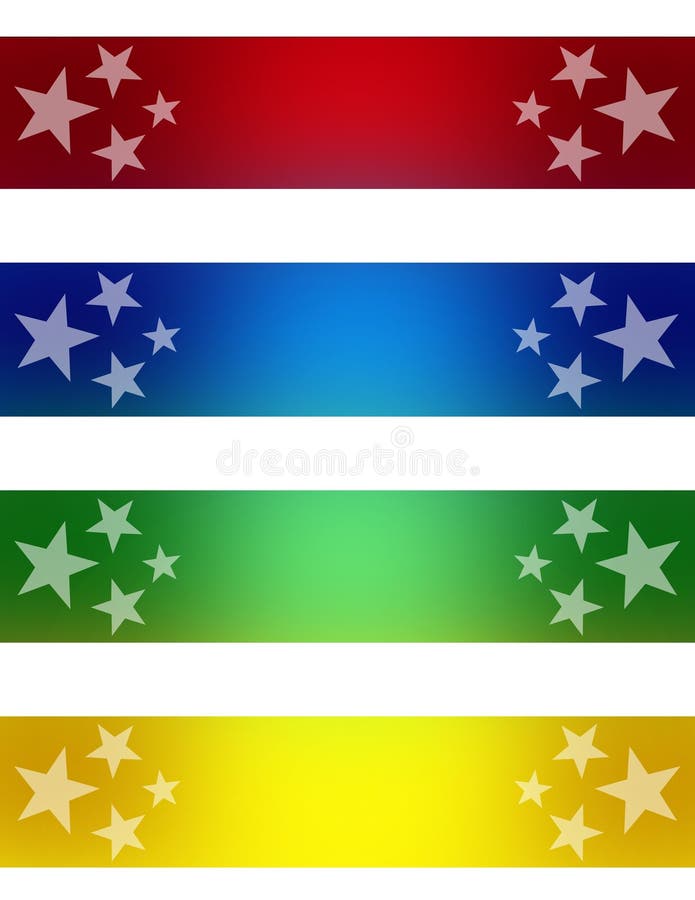 Stars Banners stock illustration. Illustration of shapes - 8480673