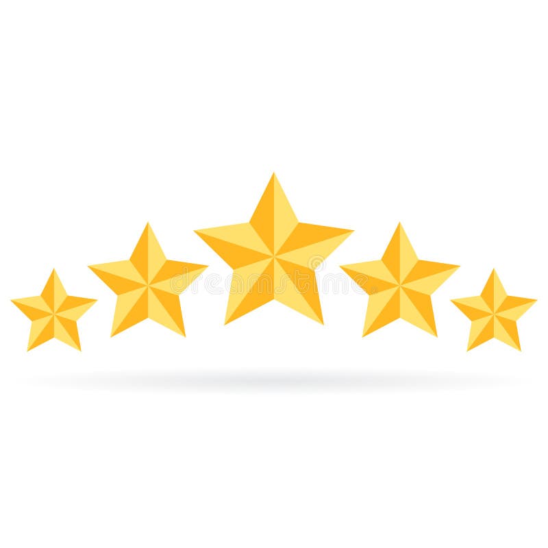 5 stars rating icon stock vector. Illustration of prestige - 128510260