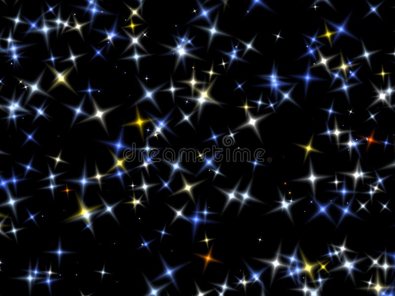Stars on the black sky. stock illustration. Illustration of night ...