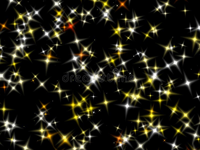 Stars on the black sky. stock illustration. Illustration of nebula ...