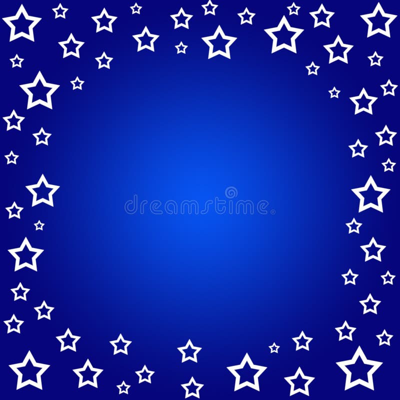 Stars border / frame stock vector. Illustration of design - 7450305