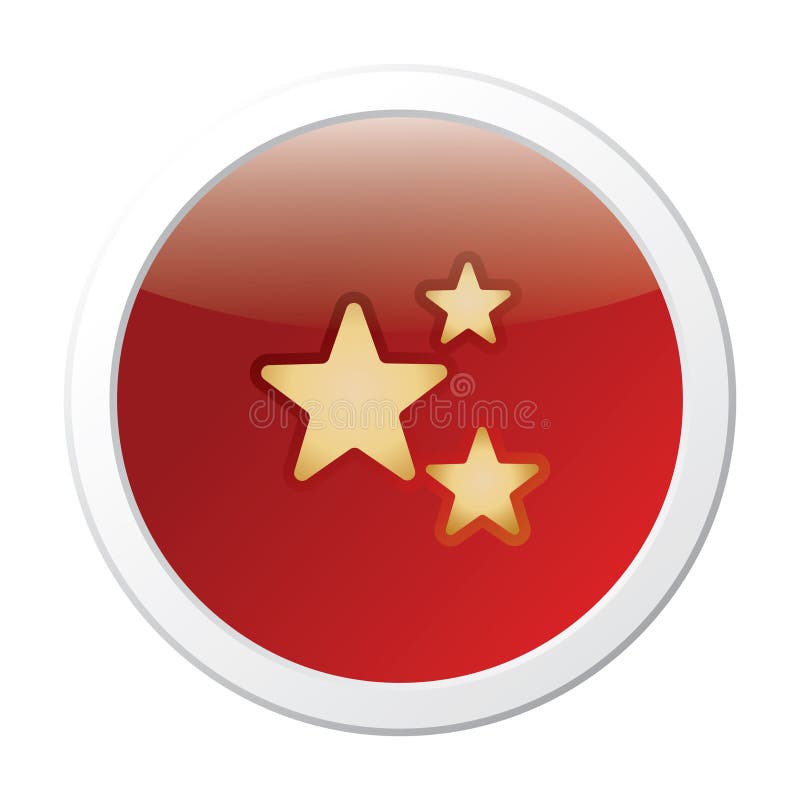 Stars Button. Vector Illustration Decorative Design Stock Vector ...