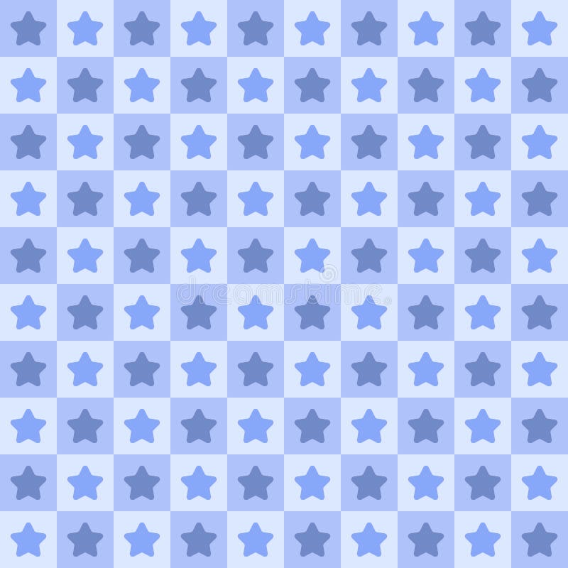 Stars Chess Grid Seamless Pattern. Stars Background Design Stock Vector ...