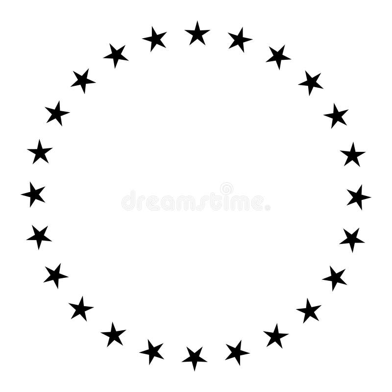 Stars Circle Icon Design. Stars Circle Icon in Trendy Flat Style Design ...