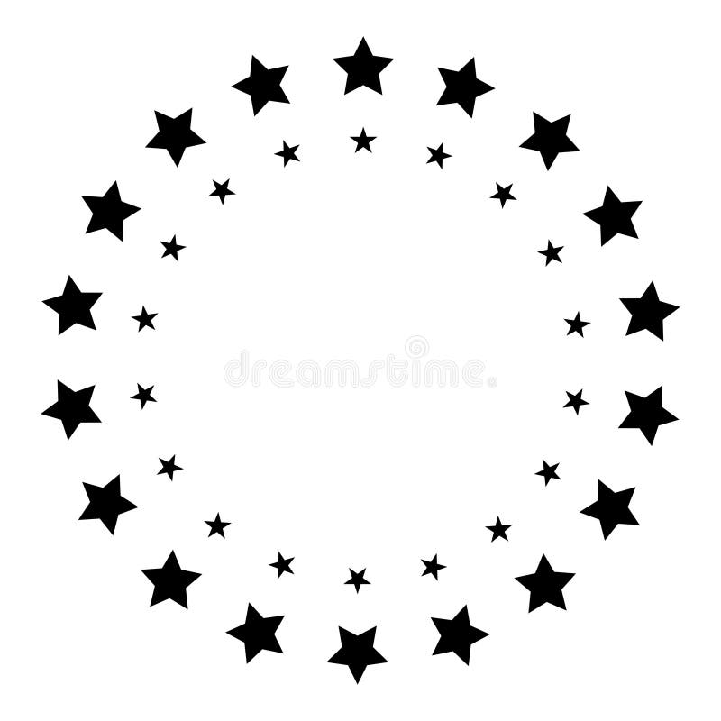 Stars Circle Icon Design. Stars Circle Icon. Vector Illustration Stock ...